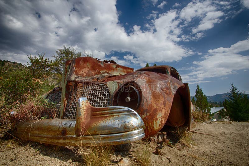 Rusty Car 2 stock image. Image of abandoned, angle, grating - 60962617