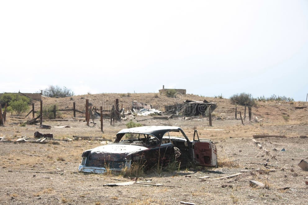 Rusty car wreck stock image. Image of corroded, obsolete - 123067263