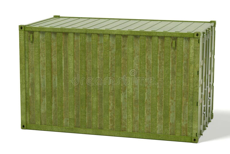 Rusty cargo container stock illustration. Illustration of cargo - 70564874