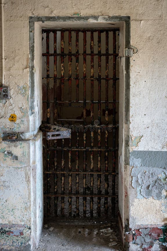 Rusty Cell Door in an Old Joliet Prison Stock Image - Image of jail ...