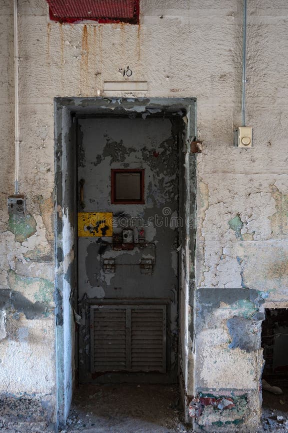 Rusty Cell Door in an Old Joliet Prison Stock Photo - Image of metal ...