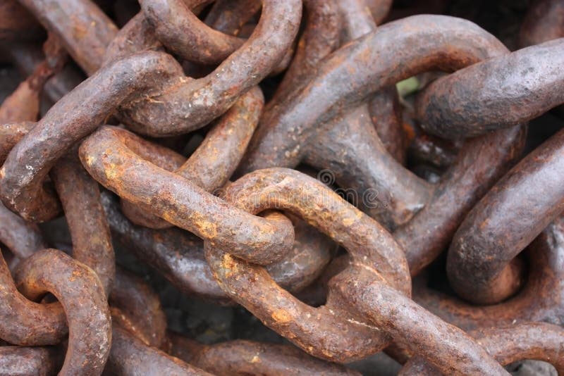Rusty chain stock image. Image of chain, iron, closeup - 13769785