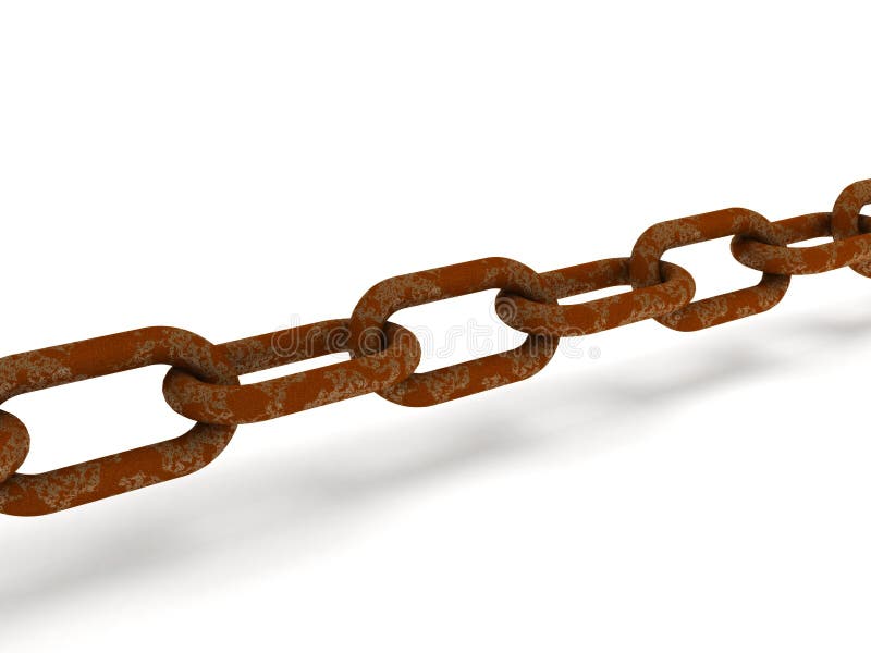 Rusty chain stock illustration. Illustration of graphic - 14069755