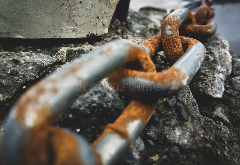 Rusty chain stock image. Image of abstract, rock, rusty - 139182129