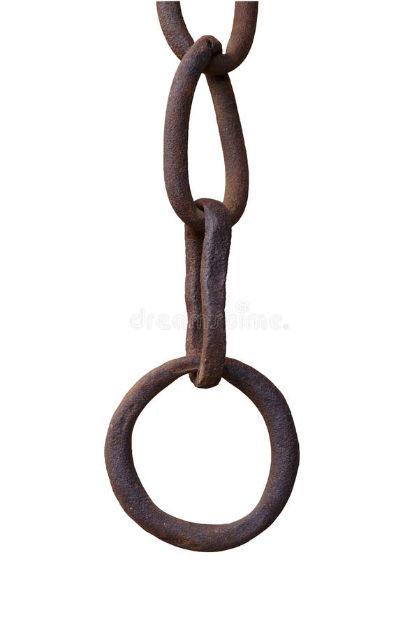 Rusty chain stock image. Image of shackle, abstract, isolated - 34237623