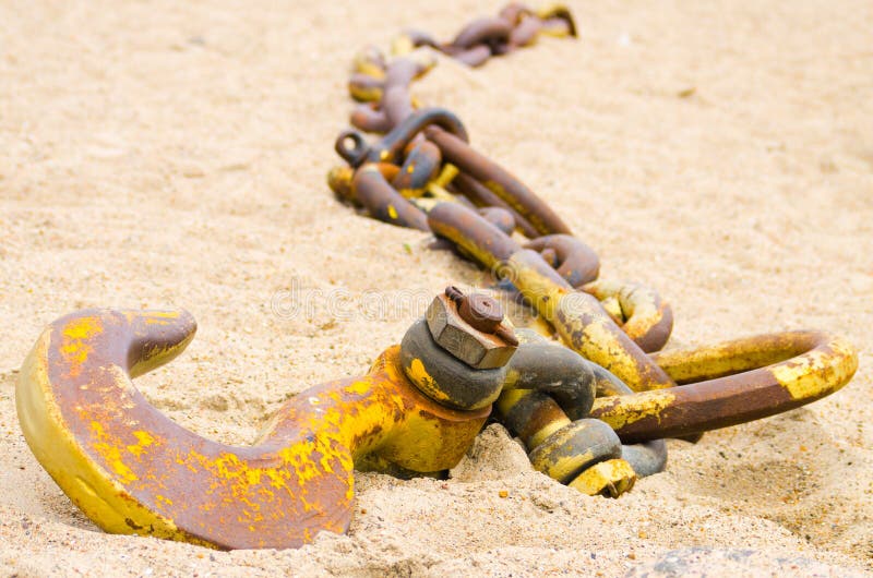 Rusty chain stock image. Image of summer, space, hook - 98503953