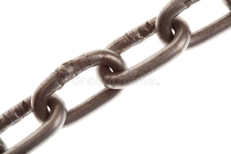 Rusty chain isolated stock photo. Image of metallic, shape - 20773818