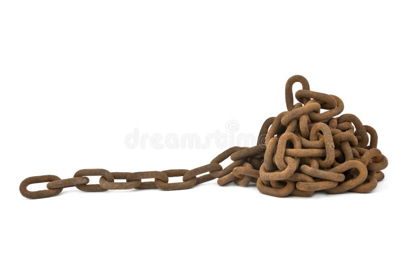 Rusty chain stock photo. Image of rusty, iron, joined - 5645966