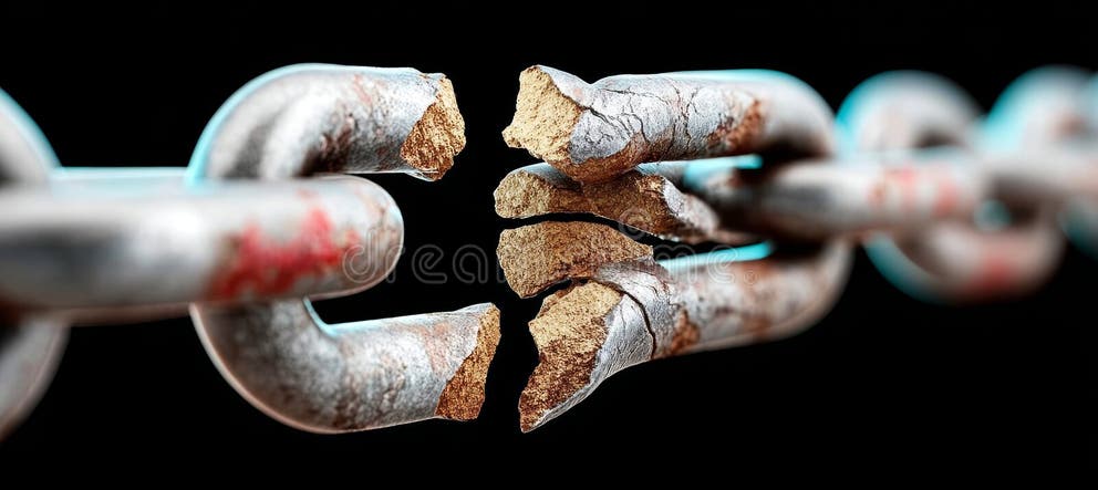 Rusty Chain Link Breaking Stock Illustrations – 122 Rusty Chain Link ...