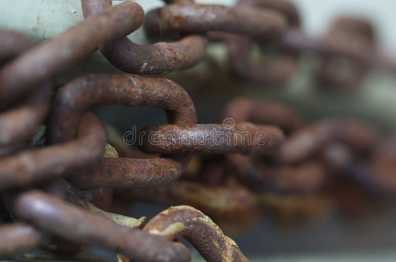 Rusty chain link stock photo. Image of links, weathered - 77766046