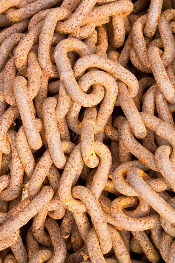 Rusty chain for ship stock image. Image of iron, circle - 29341829