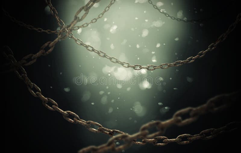 Rusty chain under water stock photo. Image of peril - 112209256