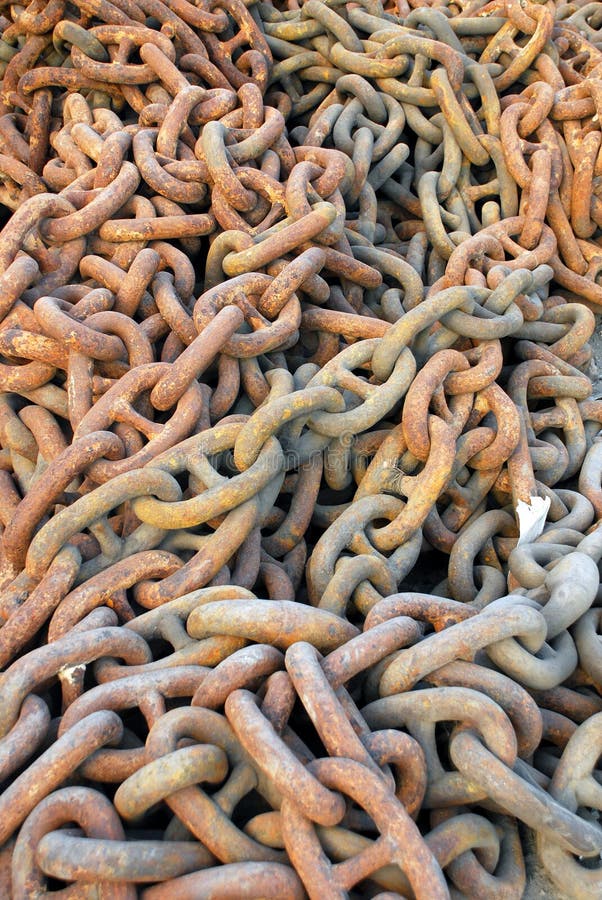 Rusted Chains stock image. Image of rotting, group, prison - 33623613