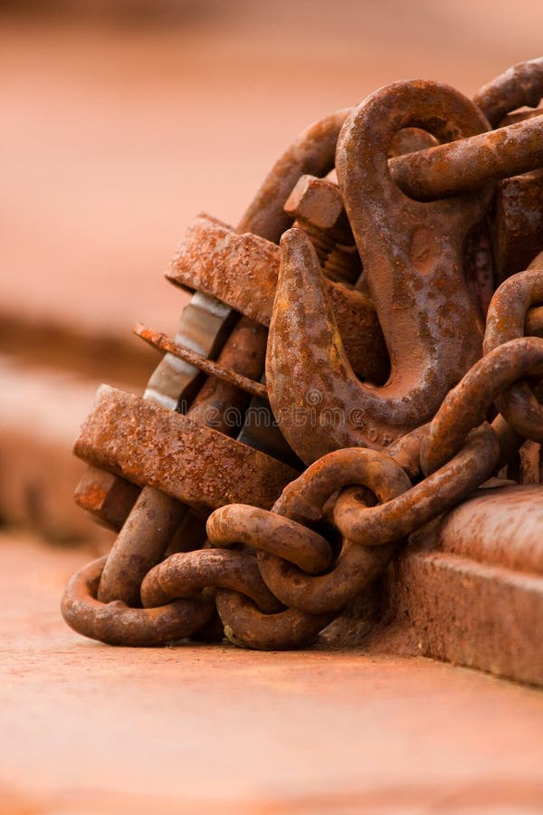 Rusty chains stock photo. Image of timless, rusty, link - 5594400
