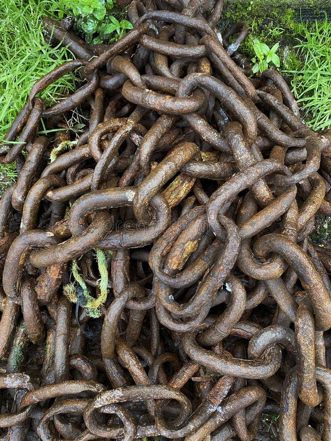 Rusty Chains - Corrosion stock photo. Image of rusting - 237977392
