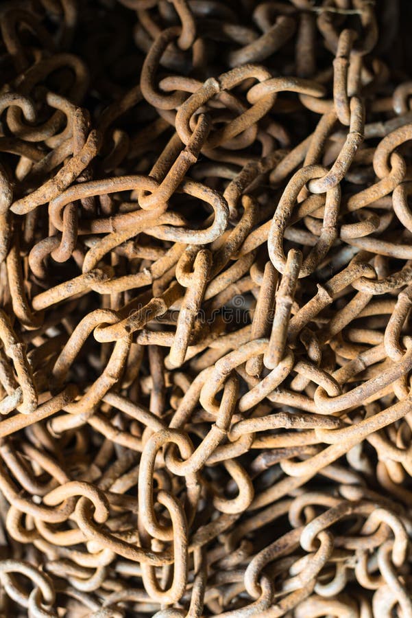 Rusty chains stock image. Image of material, aged, handicraft - 82277687