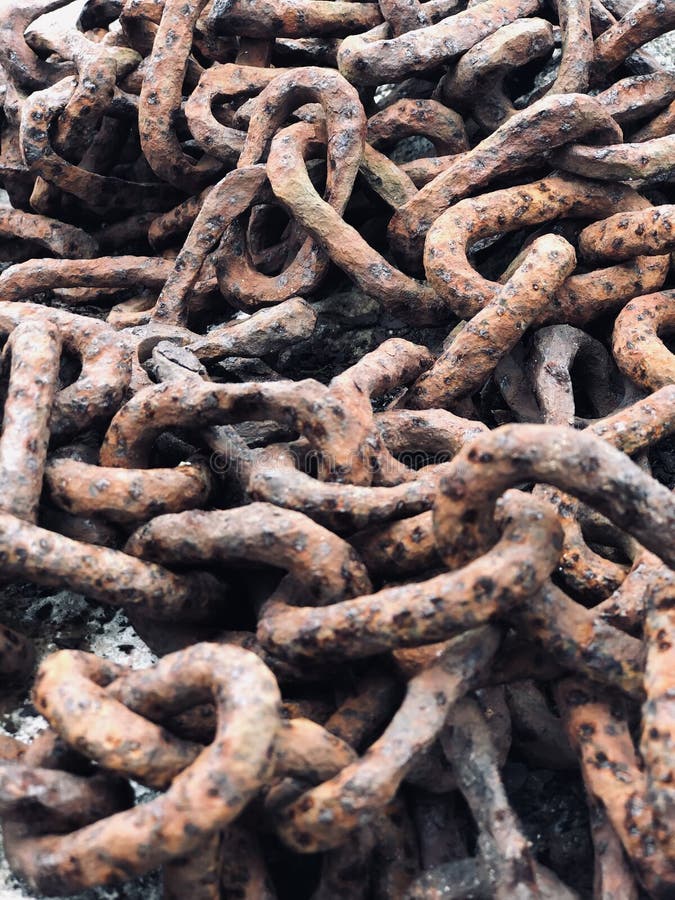 Rusty chains stock image. Image of rusty, iron, gothenburg - 227521791