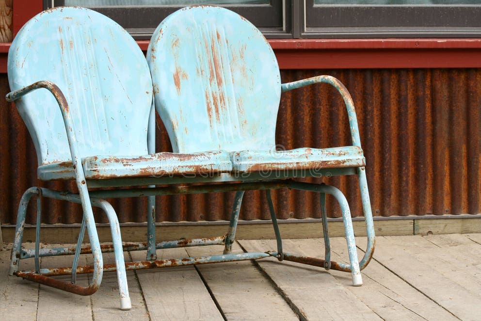 Rusty Chairs stock image. Image of seats, rusty, glider - 14984653