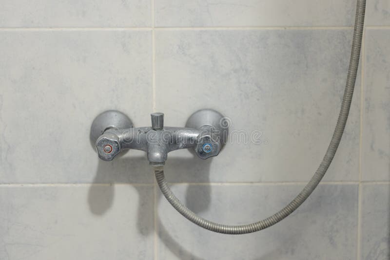 A Rusty and Chalky Tap. Lime Water Effect. Close Up Stock Photo - Image ...