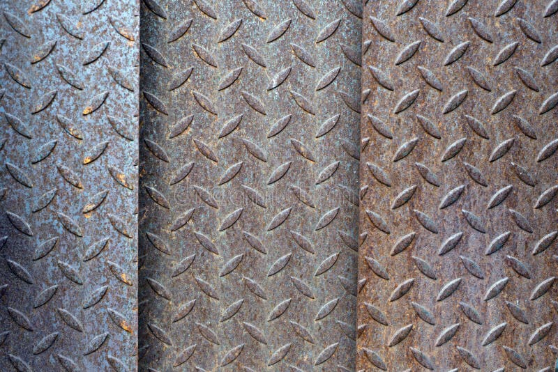 Rusty Checker Plates stock photo. Image of mottled, corten - 50055916