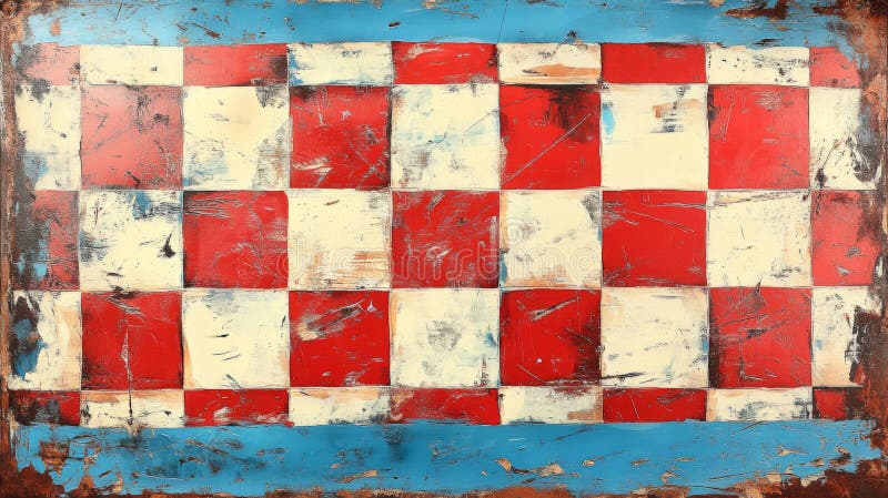 Rusty Checkerboard Metal Texture Background Stock Illustration ...