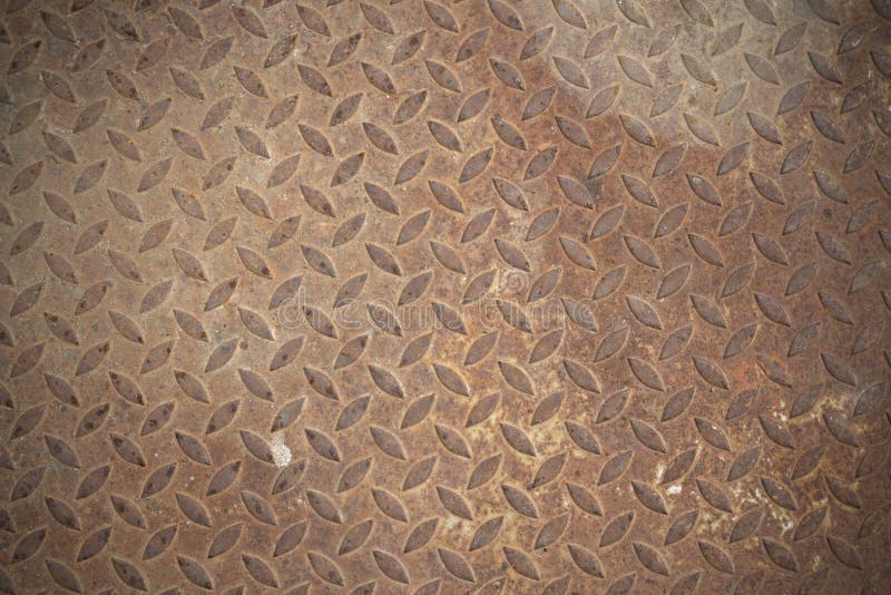 Rusty Checkered Steel Plates As Abstract Background Stock Image - Image ...