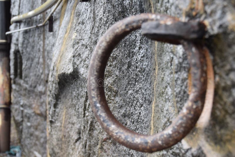 Rusty circle. stock photo. Image of handle, lock, circle - 78460914