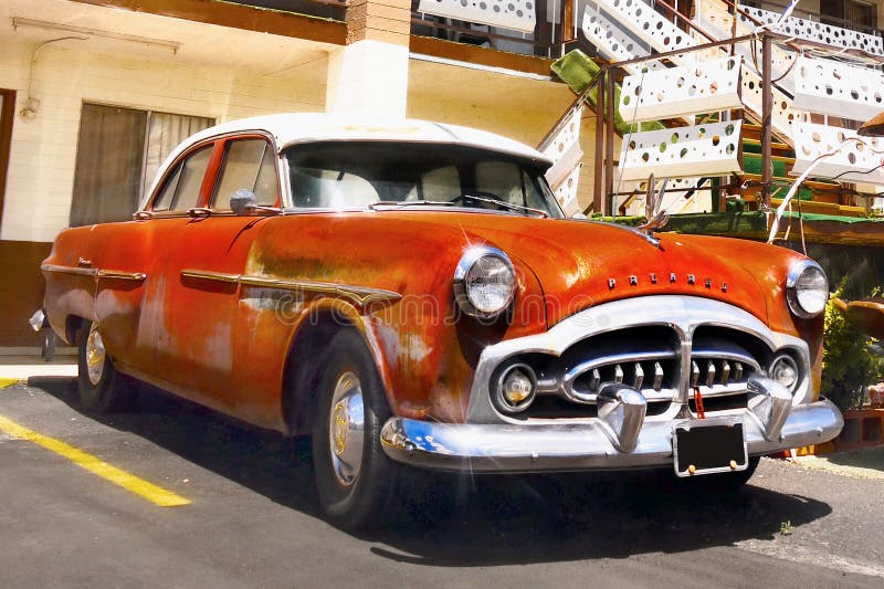 Classic Vintage American Car Editorial Stock Photo - Image of antique ...