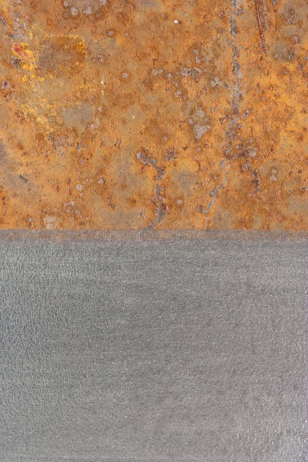 Rusty and clean surface stock photo. Image of metal, damaged - 53734930
