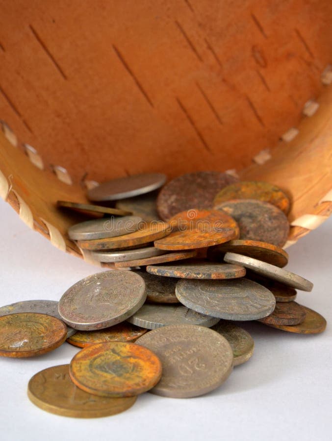 Old Coins of Different Countries Stock Photo - Image of india, copper ...