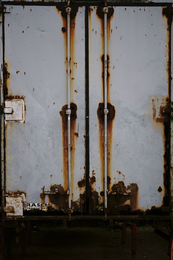 Rusty Container stock image. Image of trailers, corrosion - 102234561
