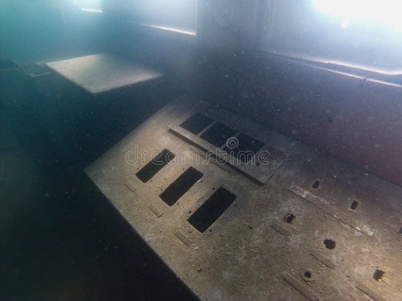 Rusty Control Panel on Sunken Ship Stock Image - Image of abandoned ...