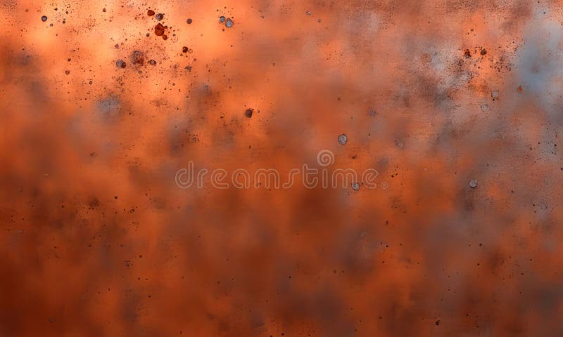 Rusty Copper Metal Background with Spots Oxidation Stock Illustration ...