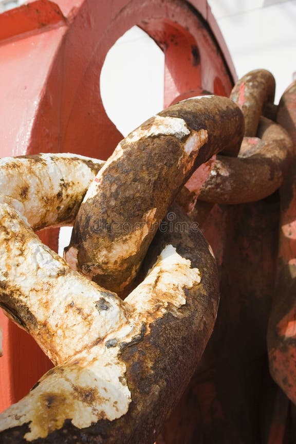 Rusty Corroded Anchor Chain Stock Image - Image of ship, corrosion: 5272855