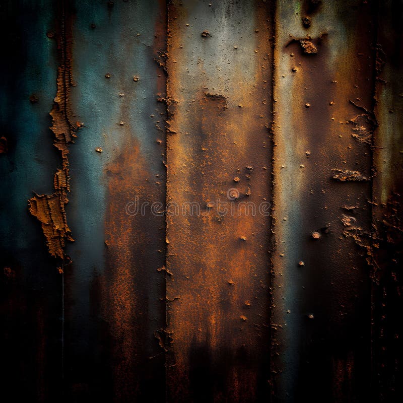 Rusty Corrugated Iron Sheet Texture for Background. Toned Stock ...
