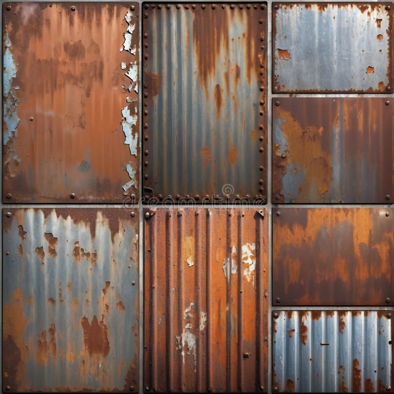Rusty Corrugated Metal Indoors