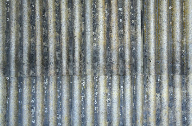 Rusty Corrugated Metal Sheet Stock Image - Image of texture, rivets ...