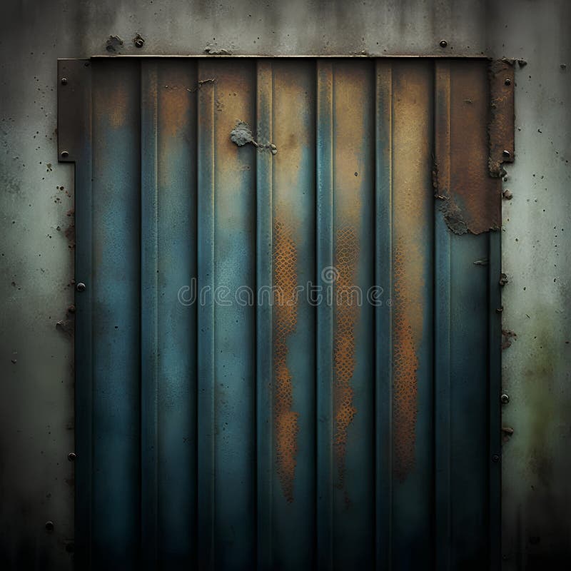 Rusty Corrugated Metal Roofing Texture Stock Illustration ...