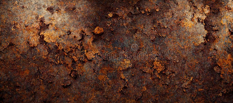 Old Rusty Cracked Iron Wall Texture Background Stock Illustration ...