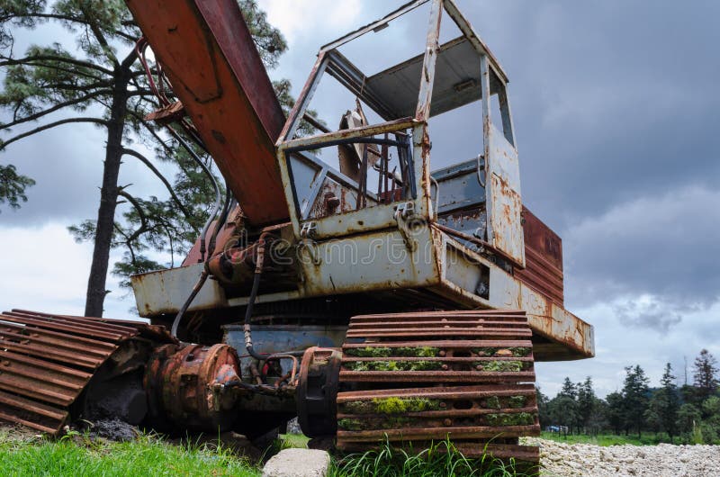 Rusty crane stock image. Image of rusty, industry, brown - 53850443