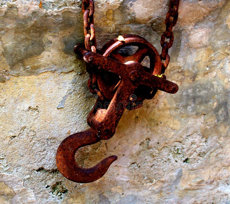 Rusty crane hook stock image. Image of collection, ancient - 176514515