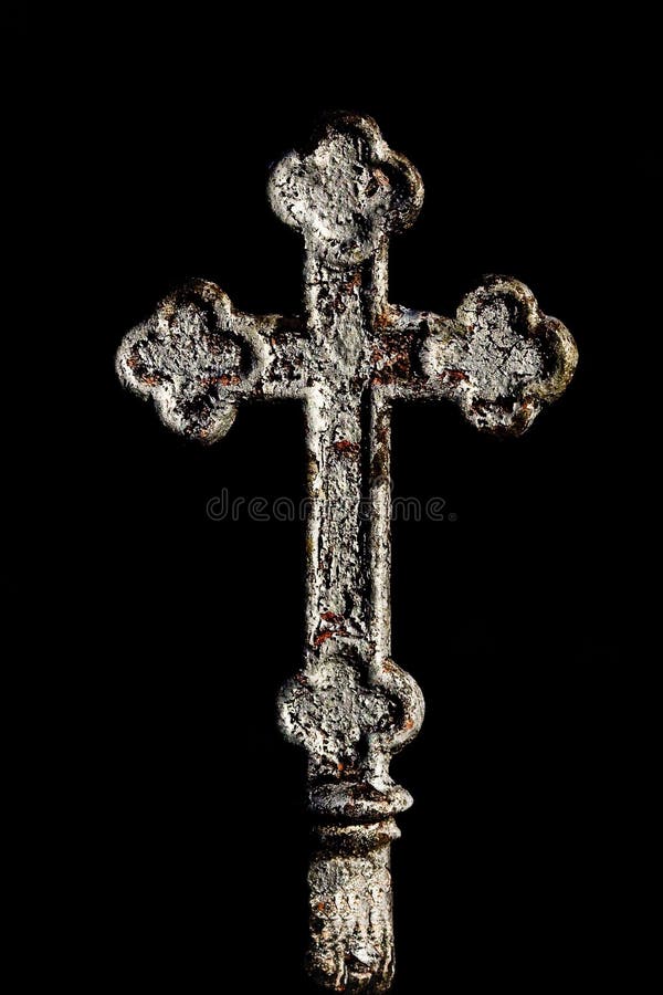 Rusty Cross stock image. Image of sunshine, religion - 12133365