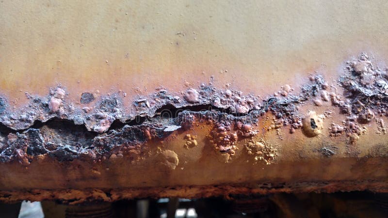 Rusty deep scratch stock image. Image of scratches, brown - 121712071