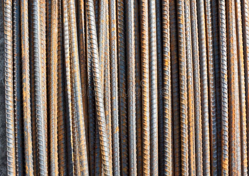 Rusty deformed bar stock image. Image of gray, rusty - 84622691