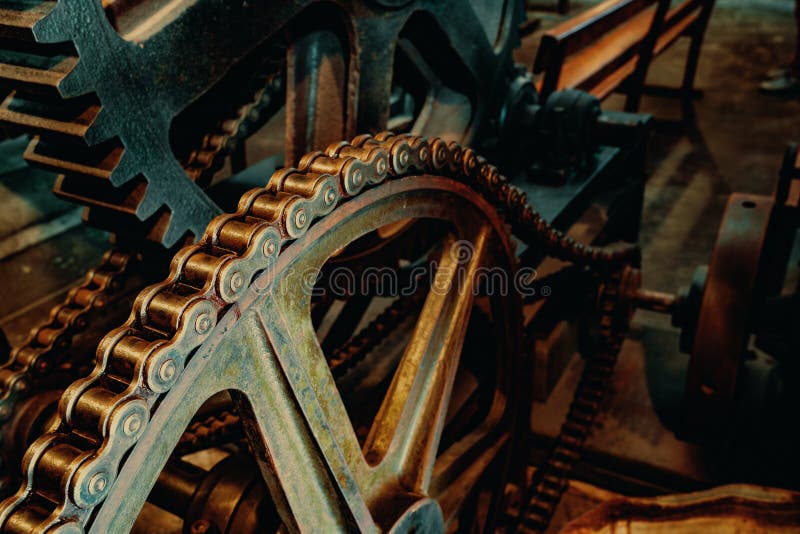 Rusty Details of Old Mechanisms and Machine Tools Stock Image - Image ...