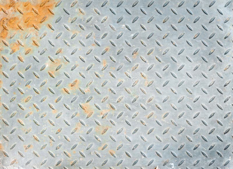 Rusty diamond metal plate stock image. Image of industry - 8594715