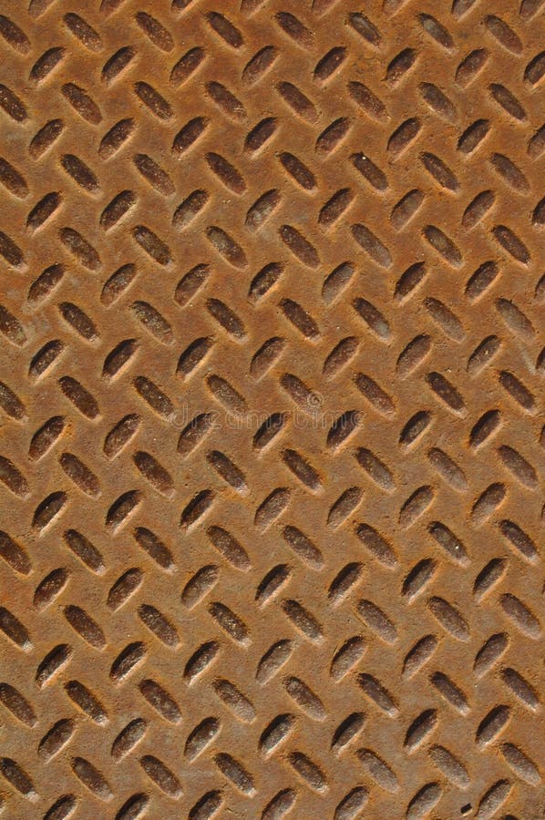 Rusty diamond plate stock photo. Image of plate, diamondplate - 13910420