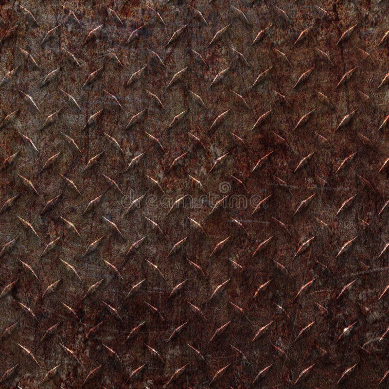 Rusty Diamond Plate stock illustration. Illustration of metal - 20897956