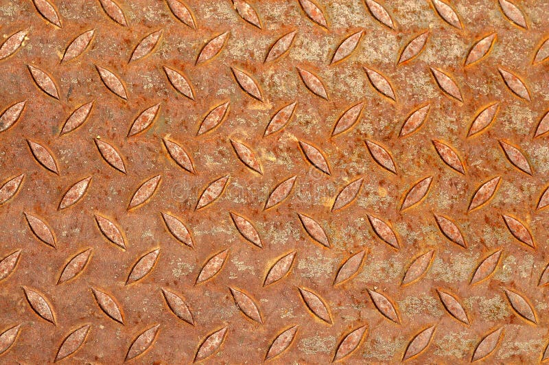 Rusty diamond plate stock photo. Image of plate, diamondplate - 13910420