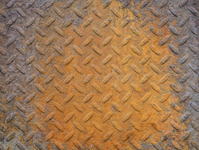 Rusty Diamond Plate Background Stock Image - Image of plate, grunge ...